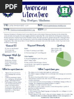 Honors American Lit Syllabus 2019-20 | PDF | Reading Comprehension ...