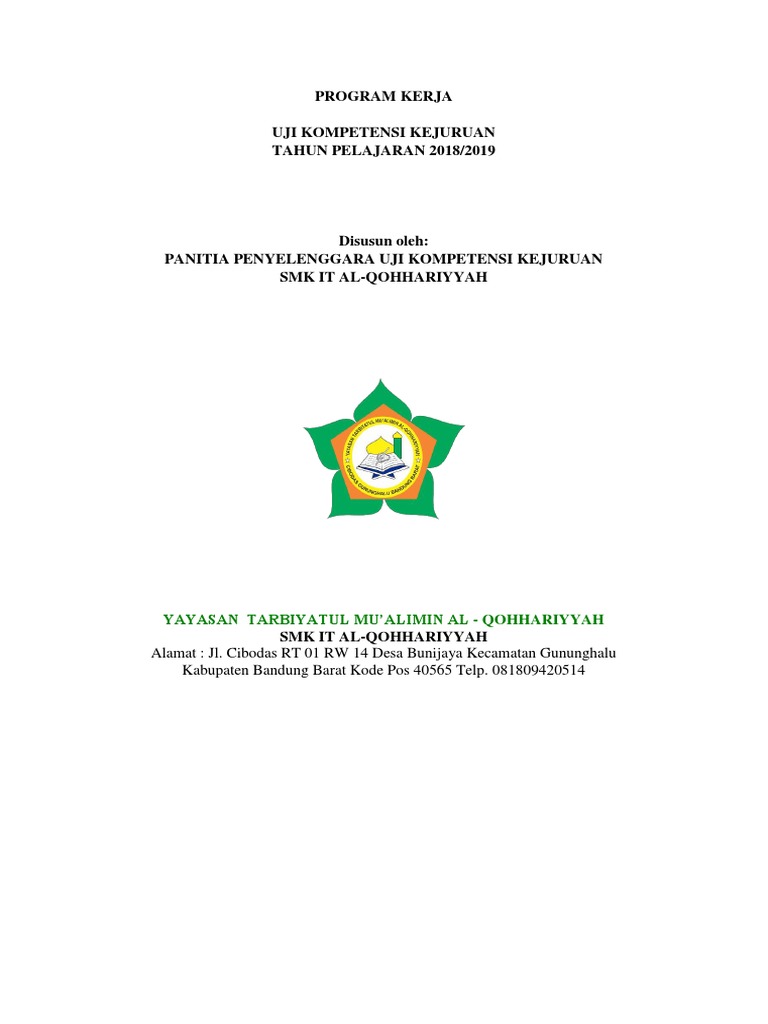 Cover Program Kerja Ukk | PDF