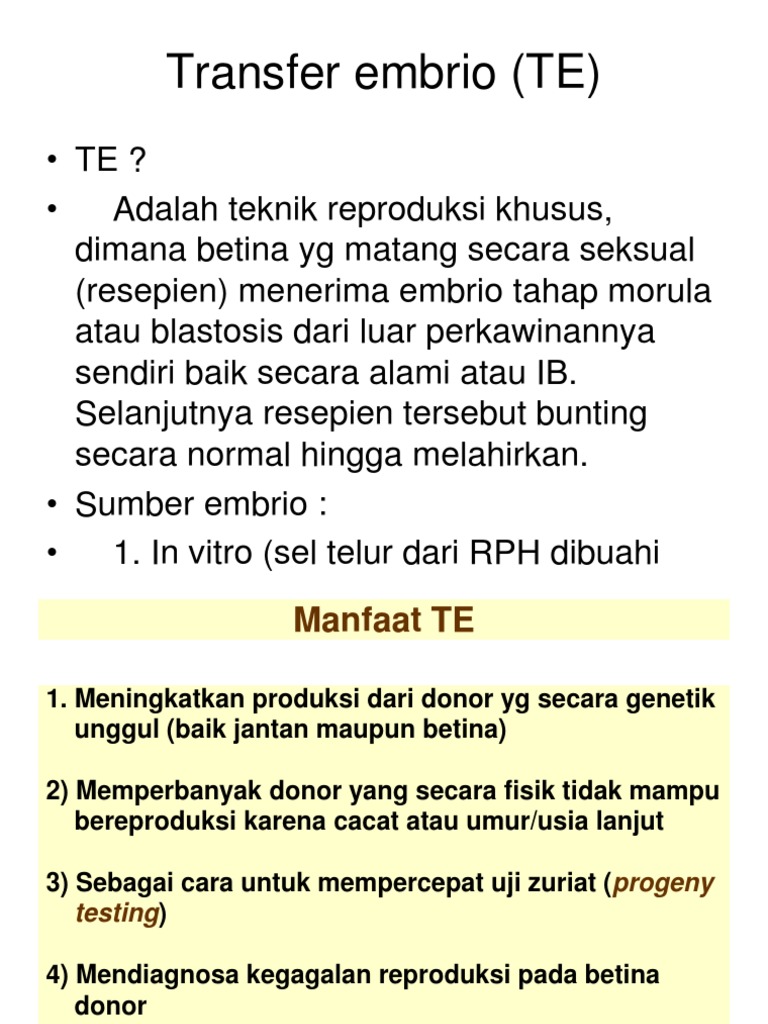 Embrio Transfer-1 | PDF