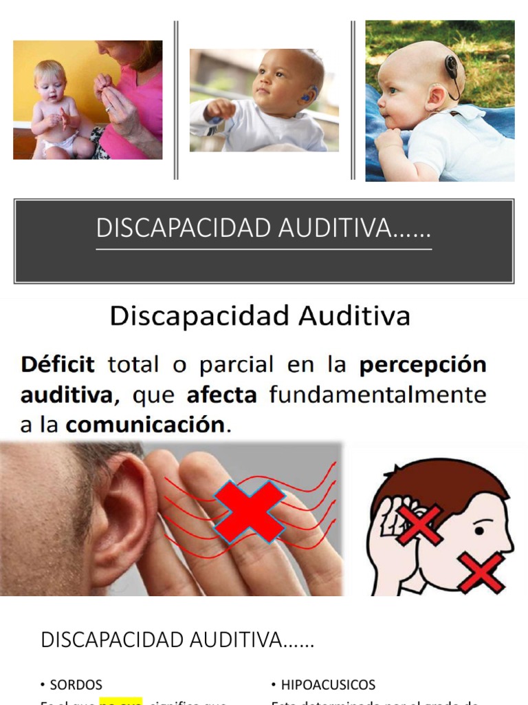 Discapacidad Auditiva Antologia Pdf