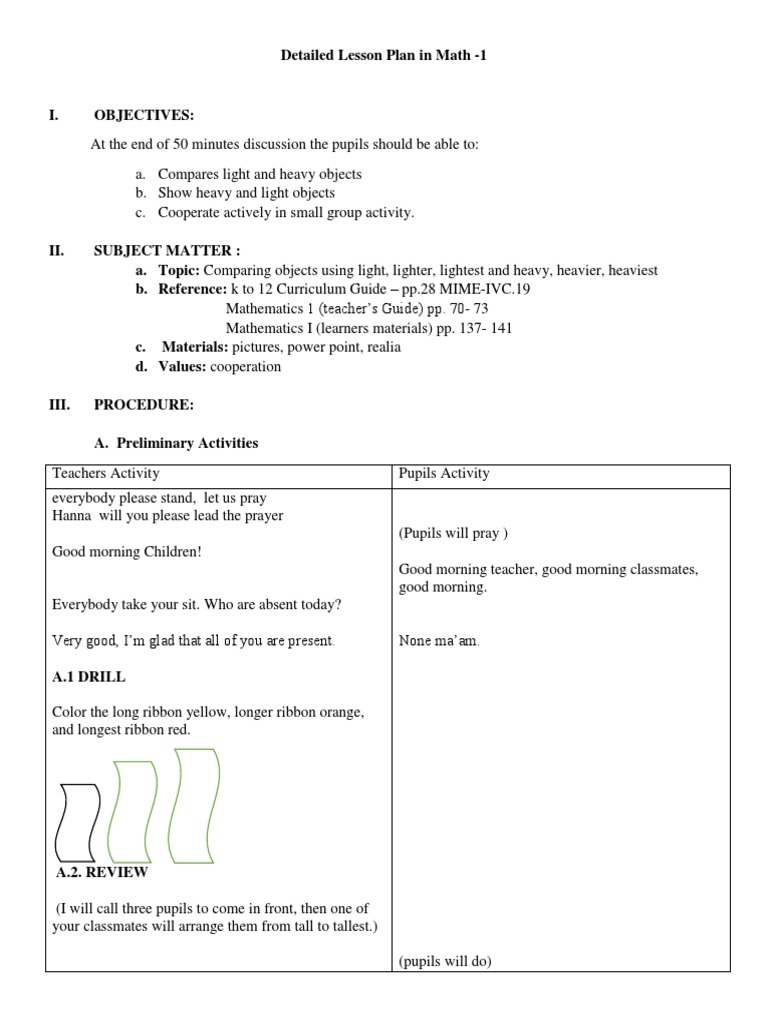 Detailed Lesson Plan in Math... Final Q | PDF | Lesson Plan | Learning
