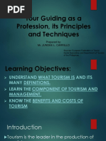 TOUR GUIDING TECHNIQUES NOTES Final | PDF