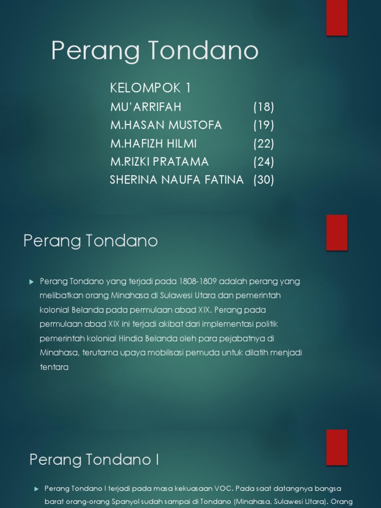 Perang Tondano | PDF | Sejarah