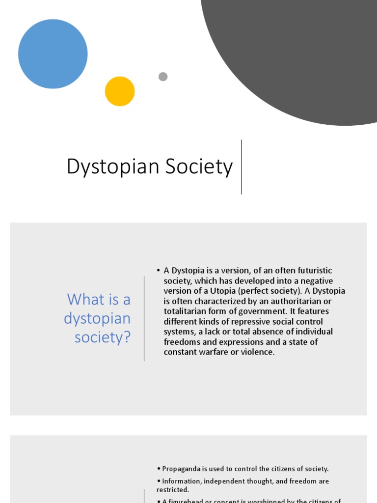 Dystopian Society | PDF | Dystopia | Essays