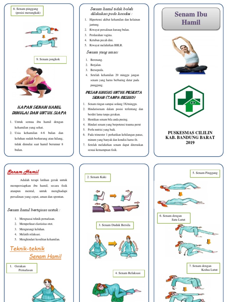Leaflet Senam Hamil | PDF