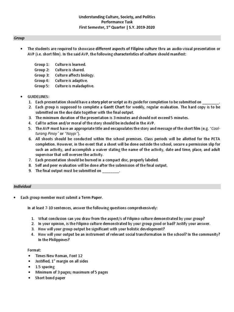 UCSP PETA Guidelines | PDF | Psychology | Cognition