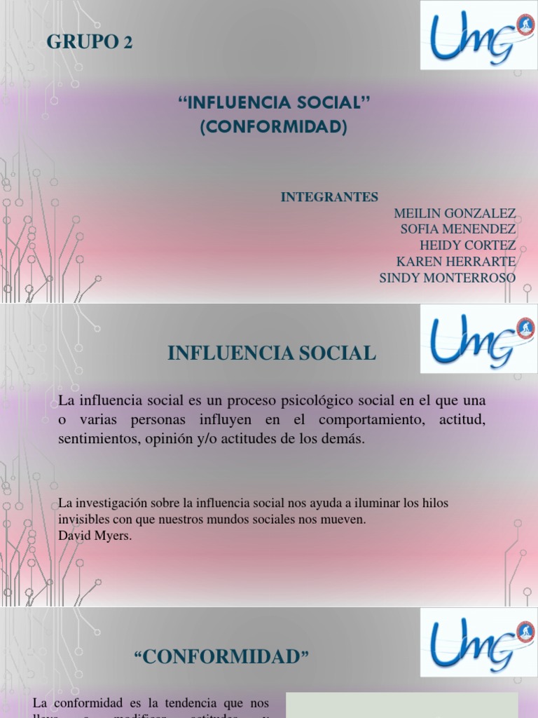 Conformidad Psicologia Social | PDF | Actitud (psicología) | Ciencia ...
