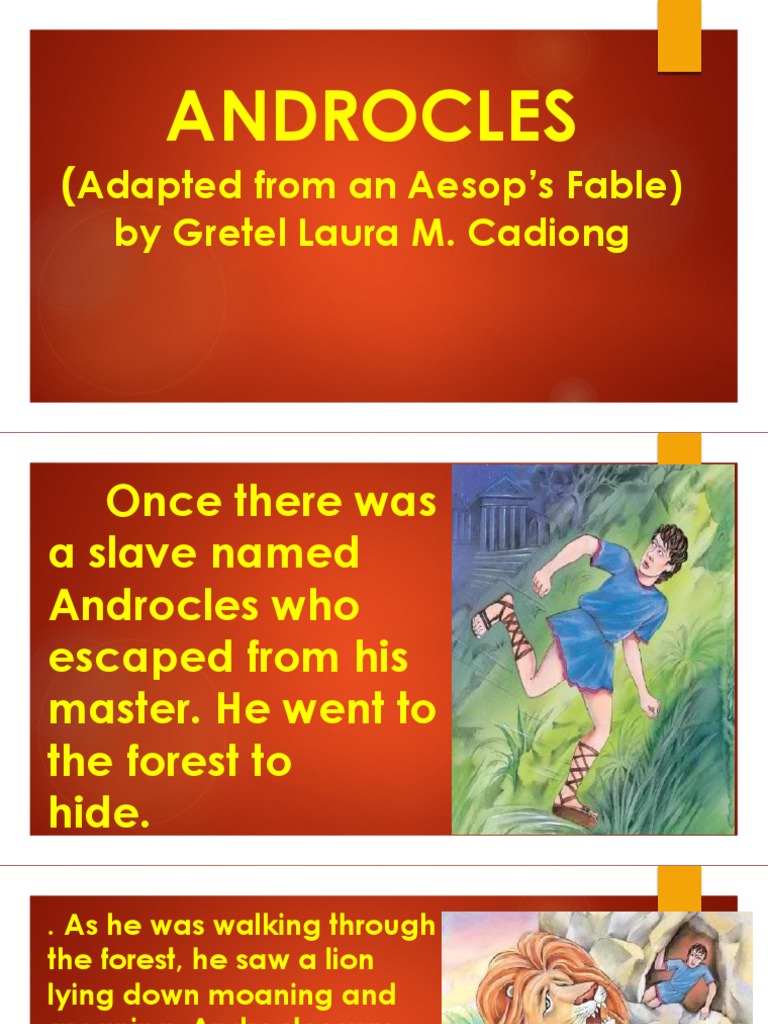 1st Quarter Week 2 Day 1 (Androcles) English v2 | PDF