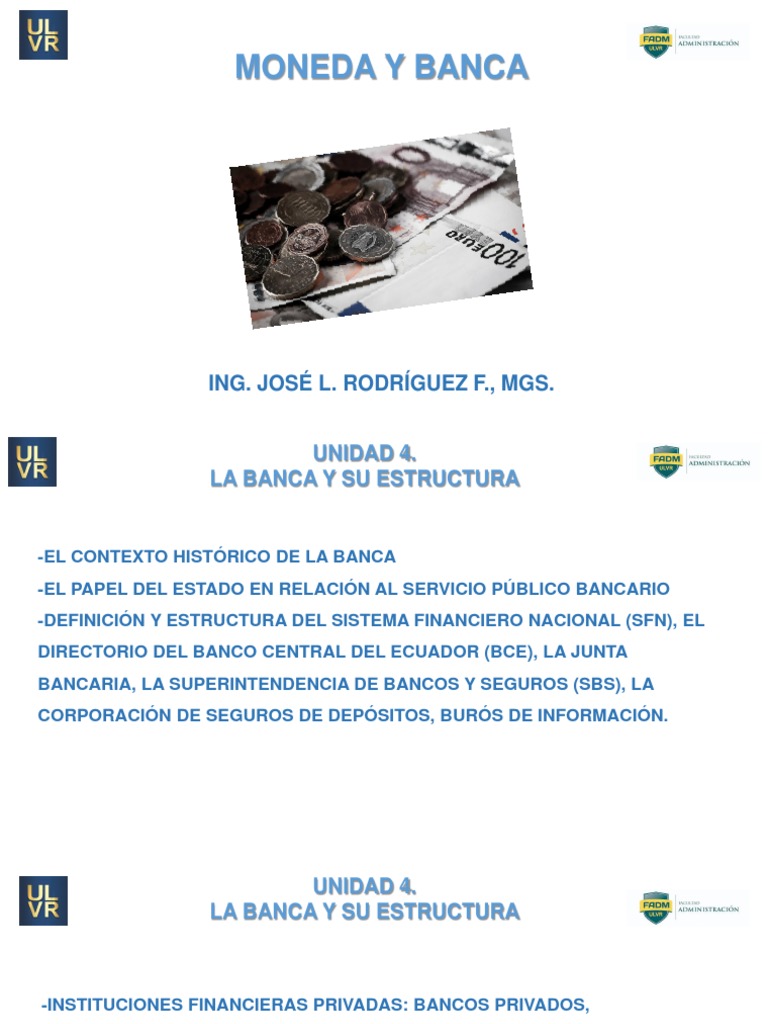 Unidad 4. La Banca y Su Estructura | PDF | Bancos | Cooperativa