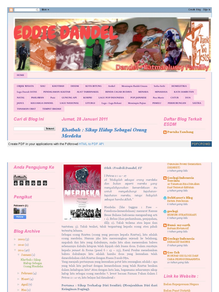 Sikap Hidup Sebagai Orang Merdeka | PDF