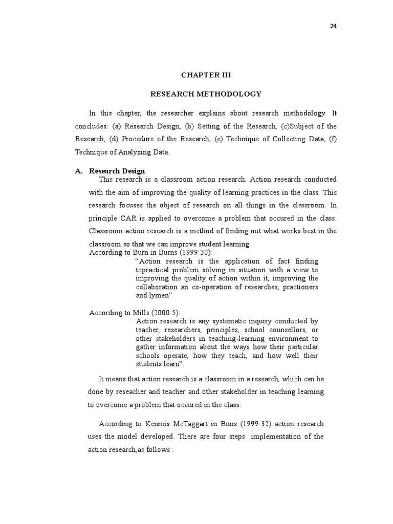 Chapter 3 | PDF | Action Research | Reading Comprehension