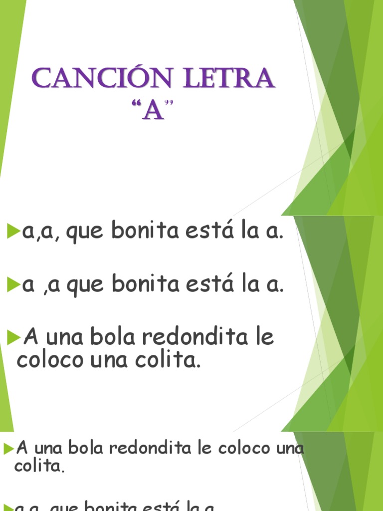Canciones Infantiles del Abecedario | PDF