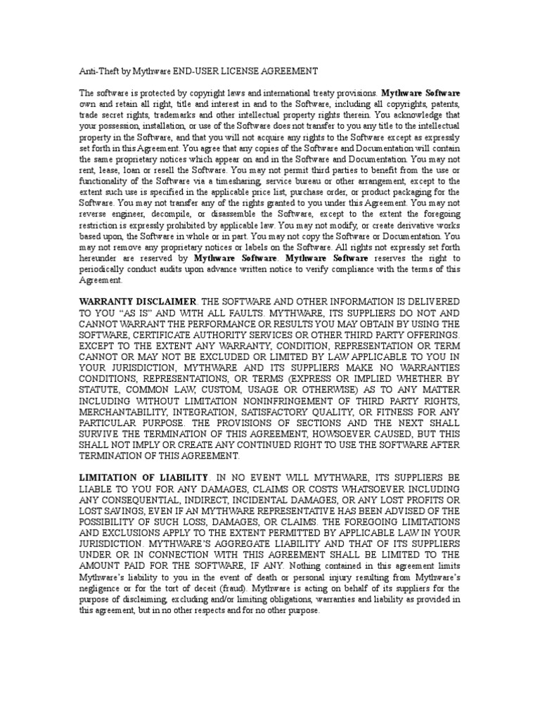 Warranty Disclaimer. The Software and Other Information Is Delivered ...