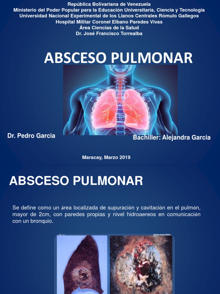 Absceso Pulmonar | PDF | Neumonía | Tos