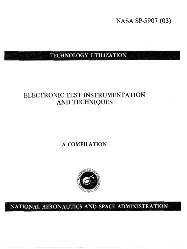 NASA Guide to Electronic Test Instruments | PDF | Vacuum Tube | Inductor