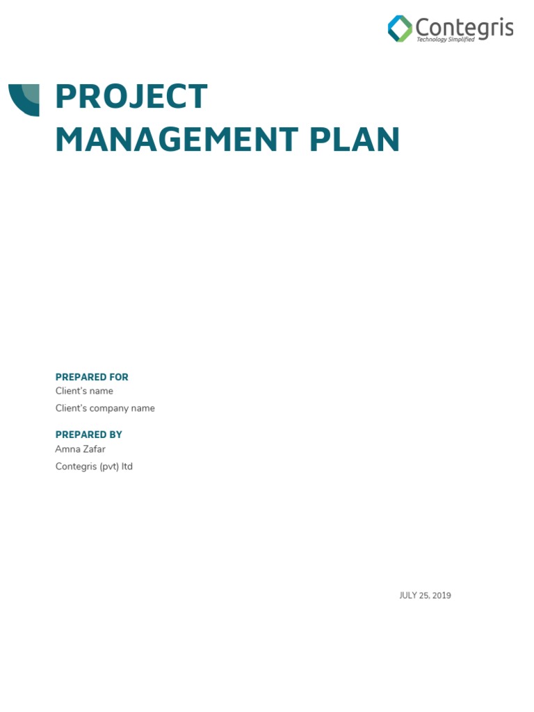 Project Management Plan PDF | PDF | Project Management | Risk Management