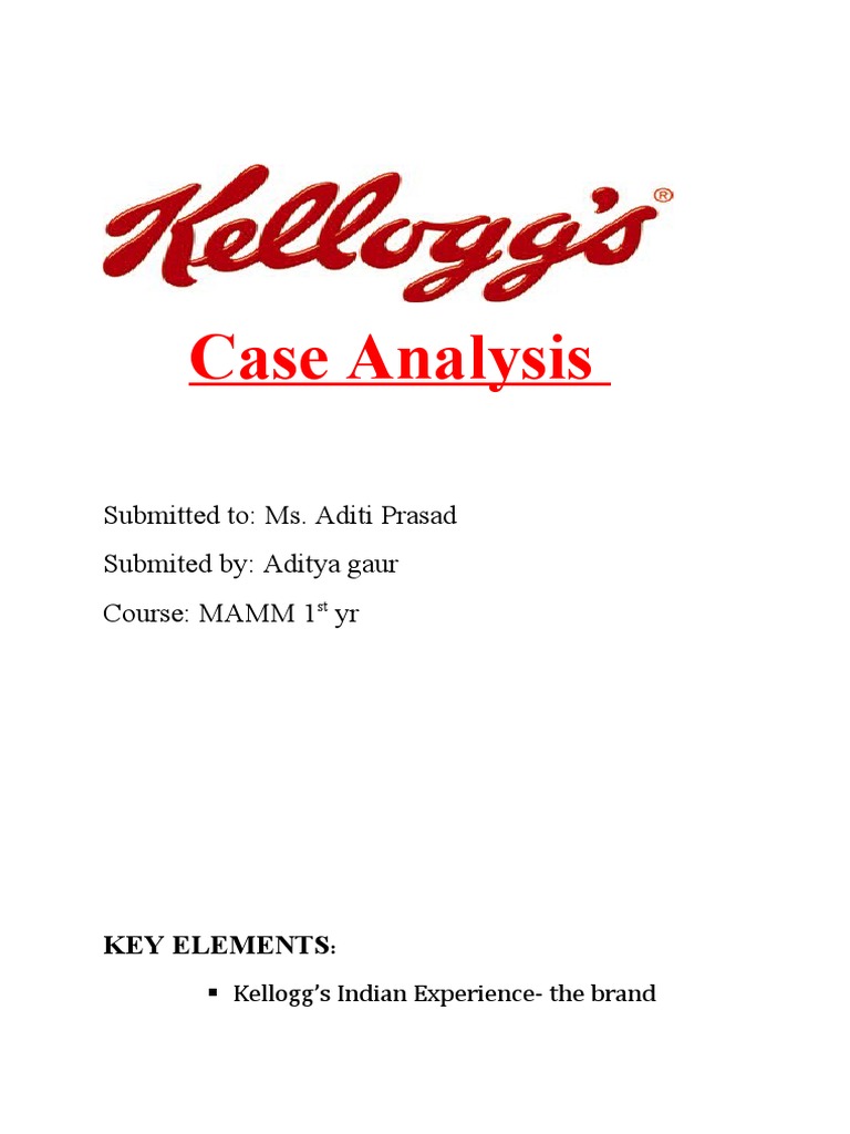 KELLOGG Case Analysis | PDF | Food And Drink | Hindu Theology