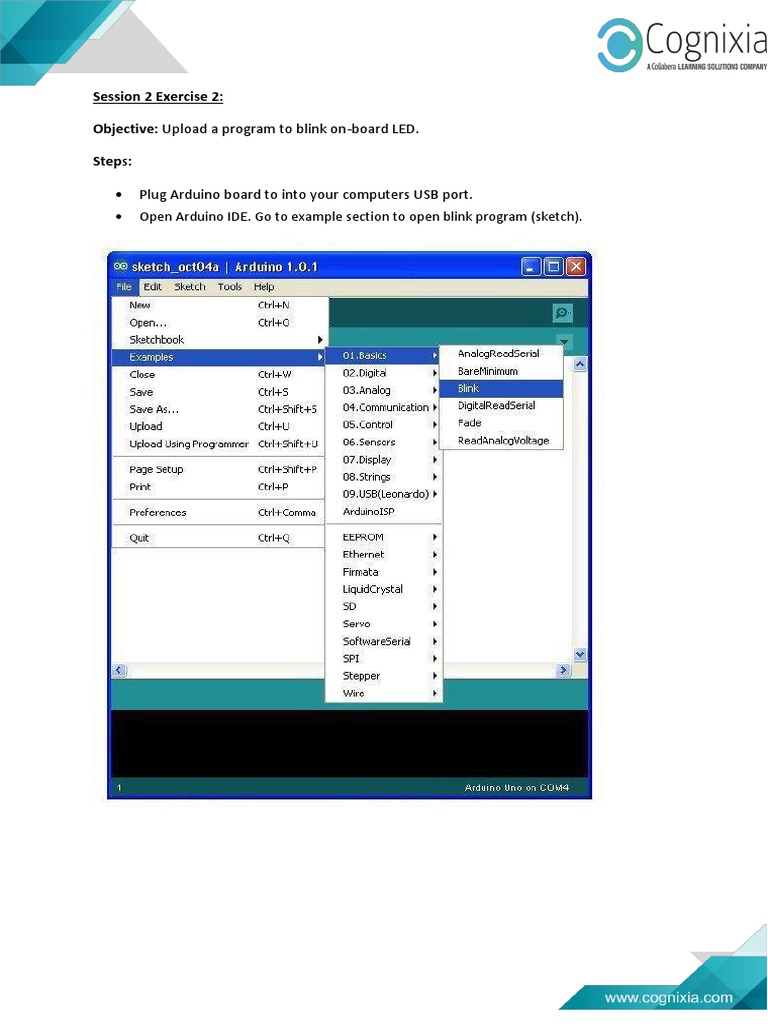 Plug Arduino Board To Into Your Computers USB Port | PDF