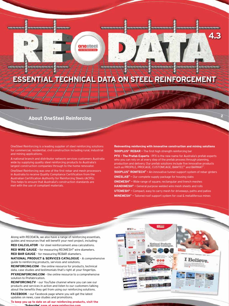 Essential Technical Data On Steel Reinforcement | PDF | Stress ...