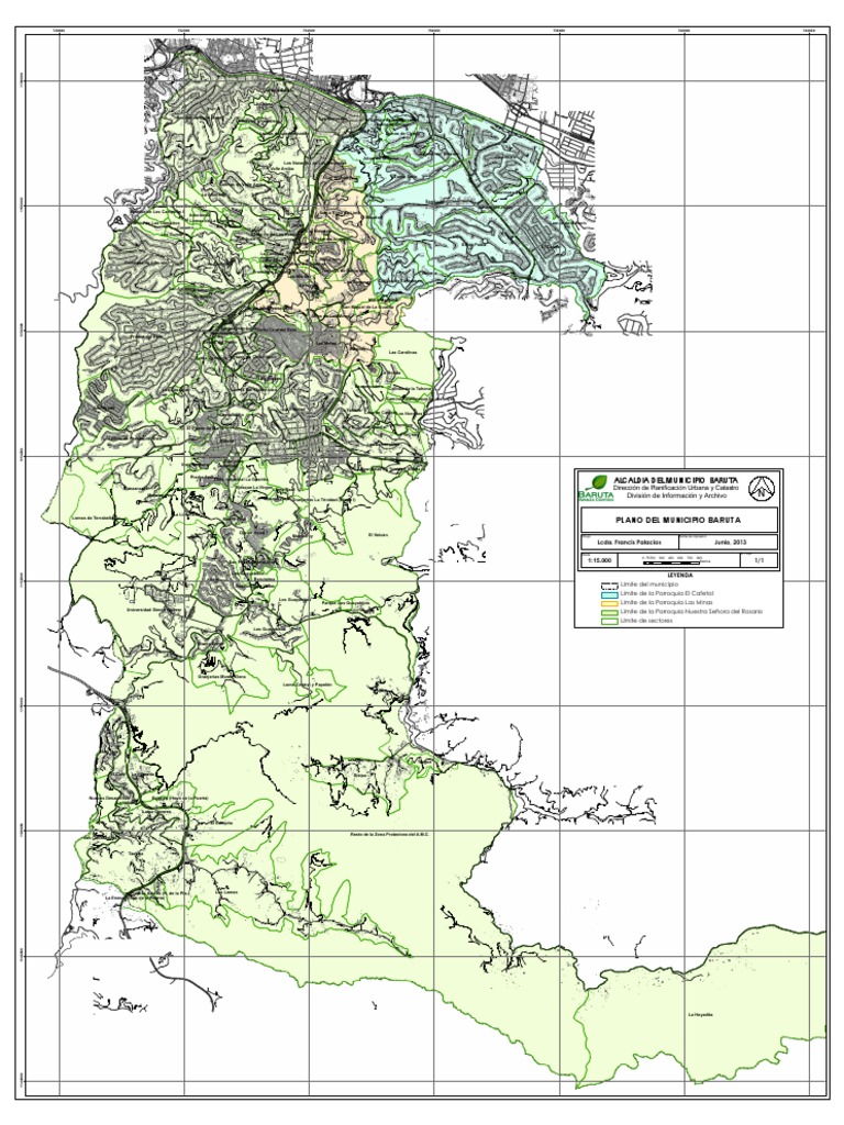 Mapa del Municipio Baruta y Parroquias | PDF | Naturaleza