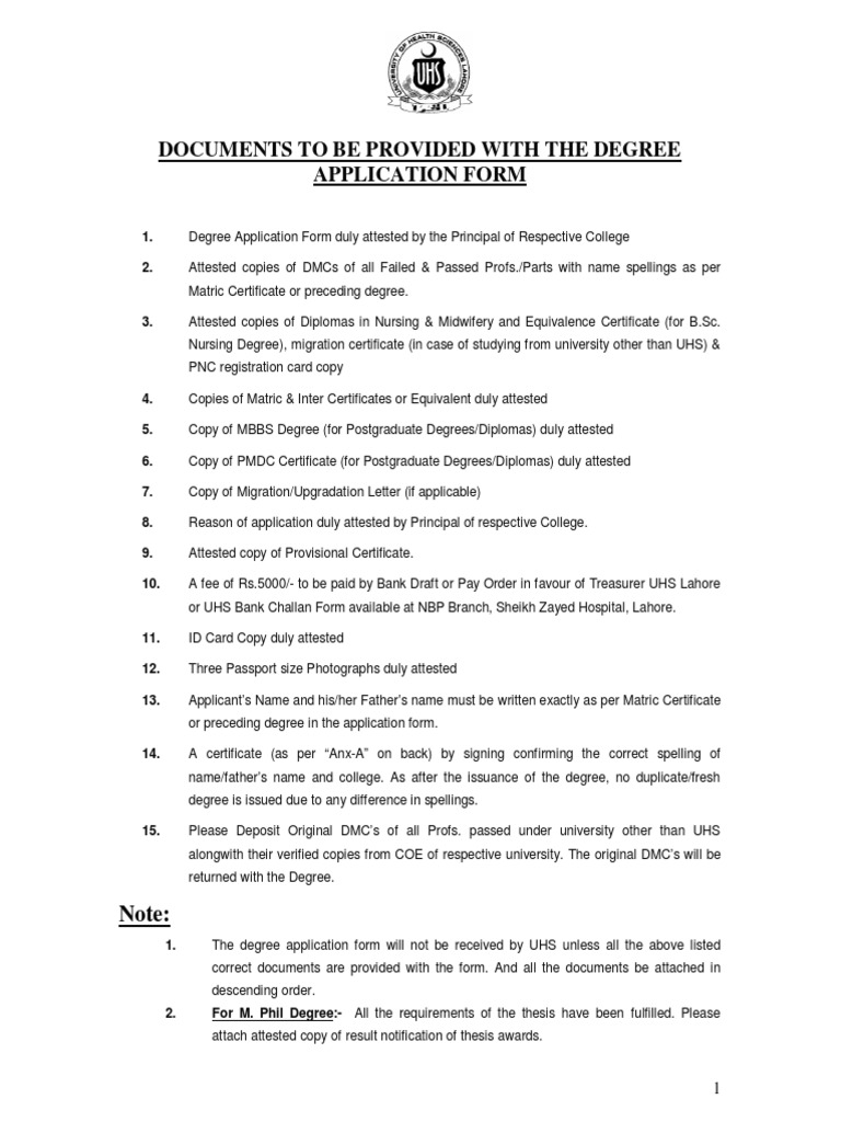 Degree Application Form Sample | PDF | Doctor Of Medicine | Academic Degree