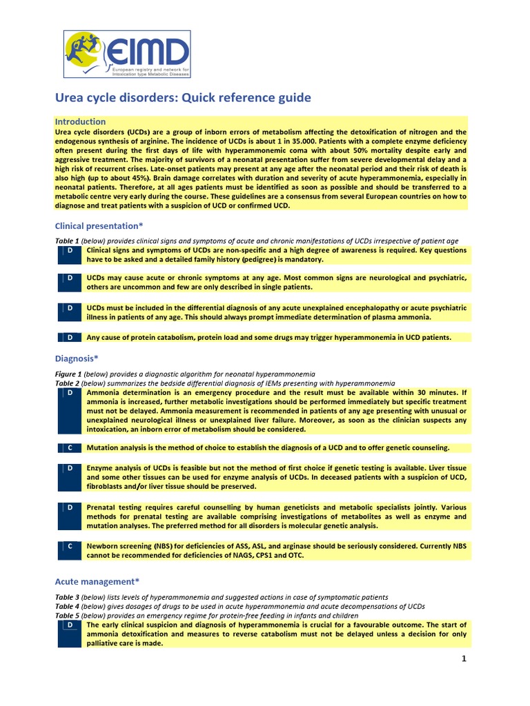 UCD Guideline-Quick Reference Guide | PDF | Dose (Biochemistry) | Chemistry