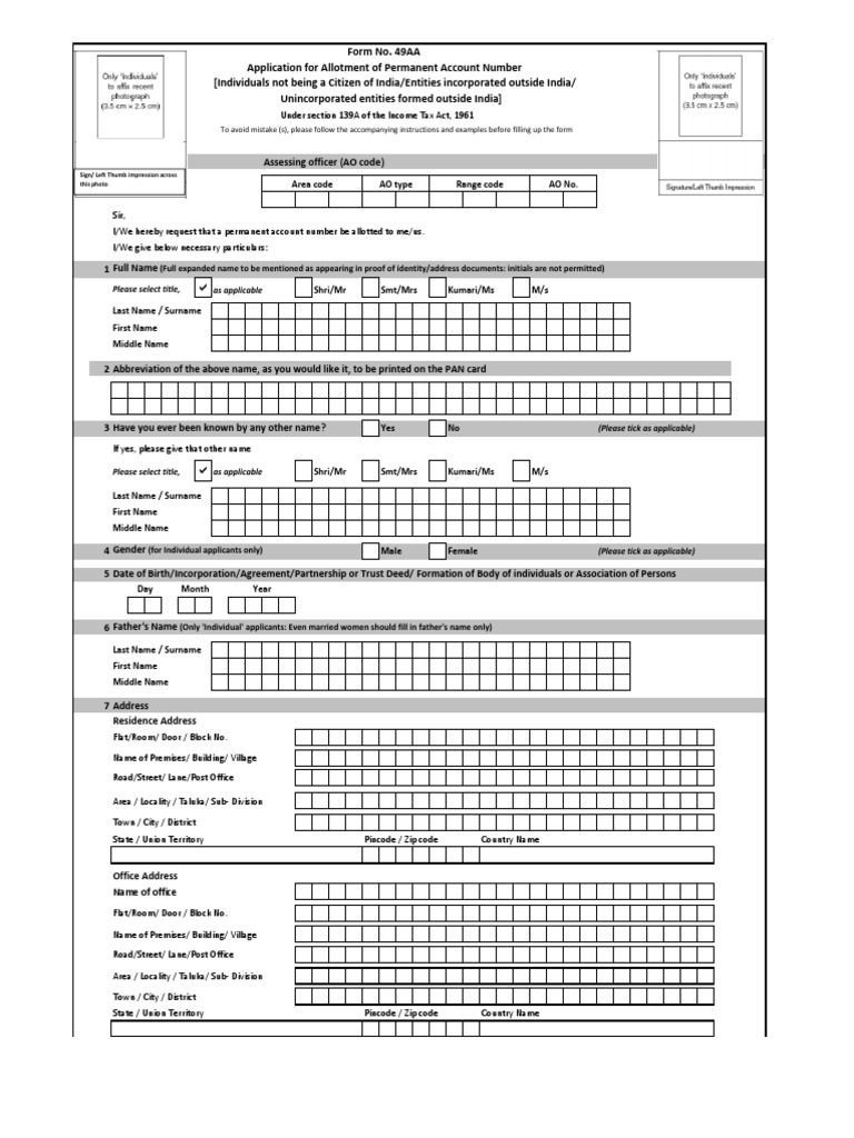 Form 49AA | PDF | Social Institutions | Social Science