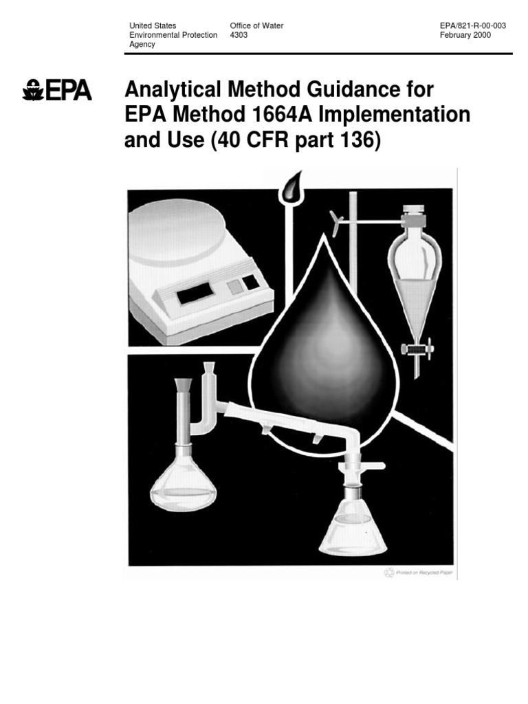Guidance For Method 1664a - 2000 PDF | PDF | United States ...