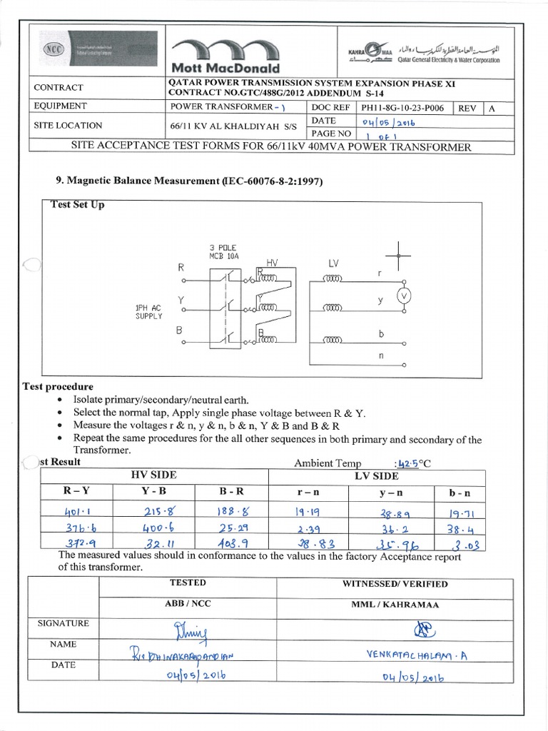 9.magnetic Balance Test PDF | PDF