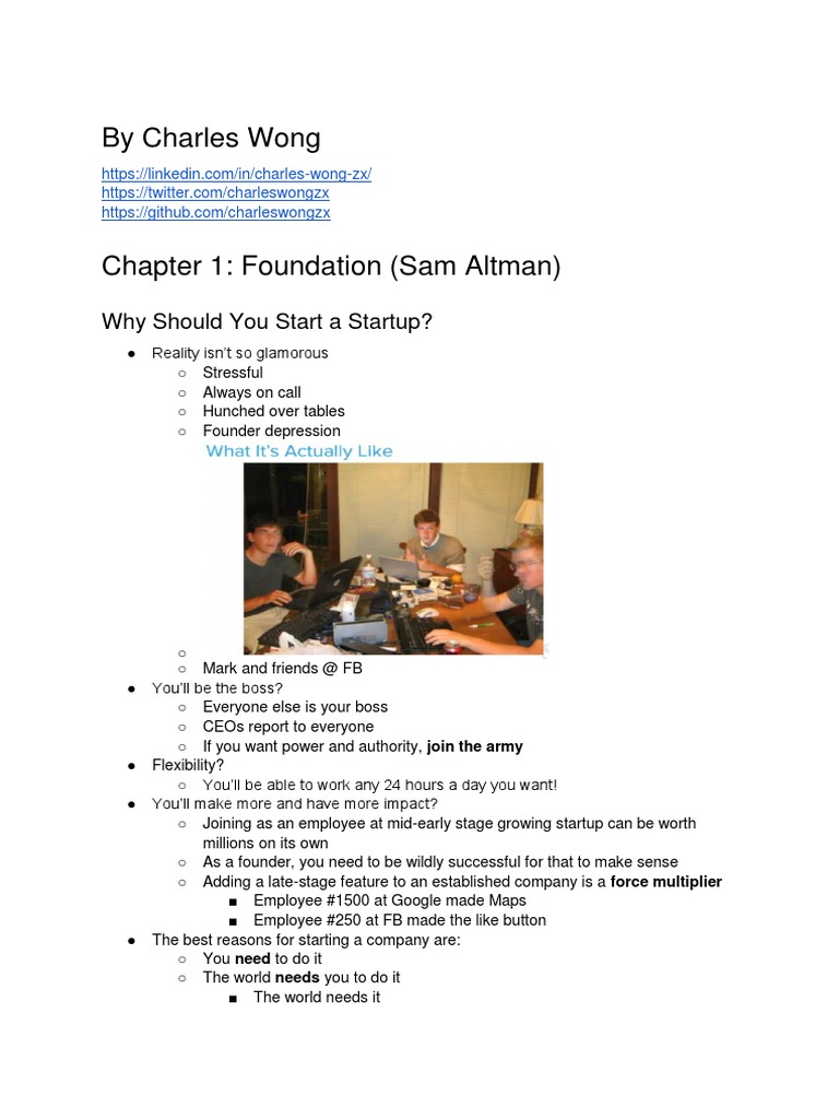 Summary - How To Start A Startup (YC) | PDF | Search Engine ...