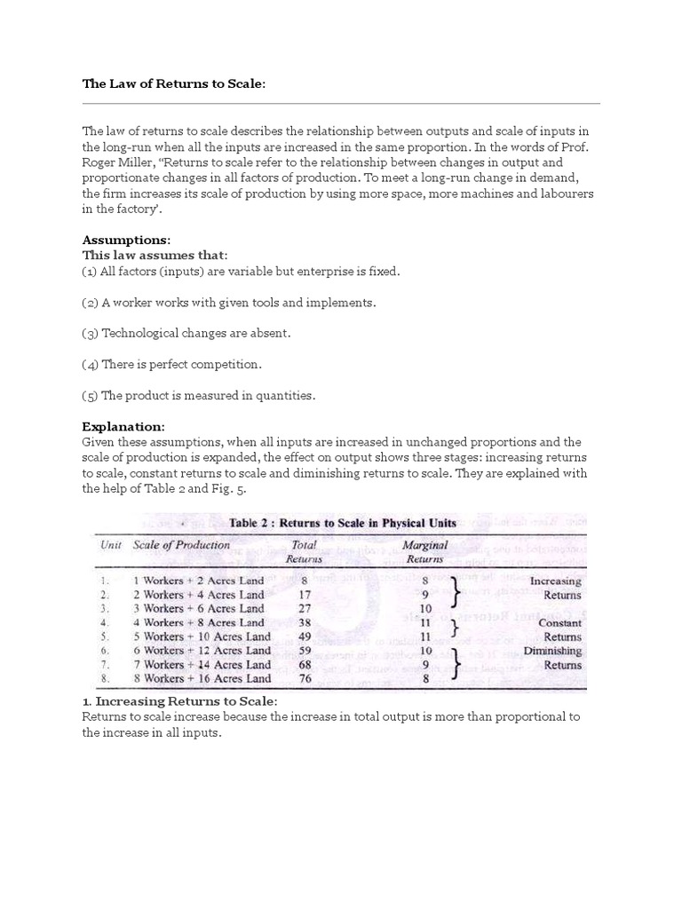 Understanding the Three Stages of Returns to Scale: Increasing ...