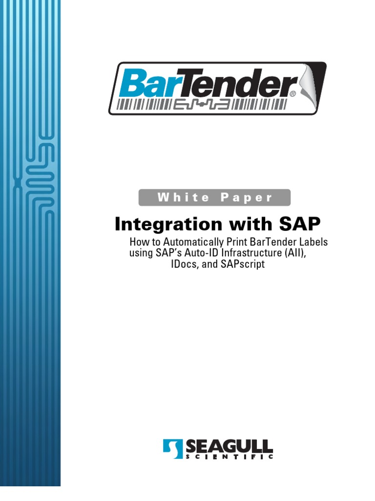 Bartender Integration With Sap | PDF | Transmission Control Protocol | Computer File