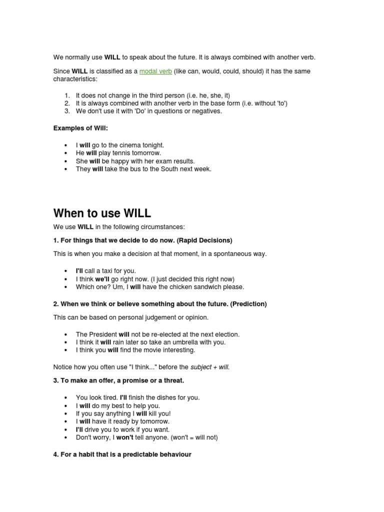 Understanding the Uses and Differences Between Will and Be Going To for ...