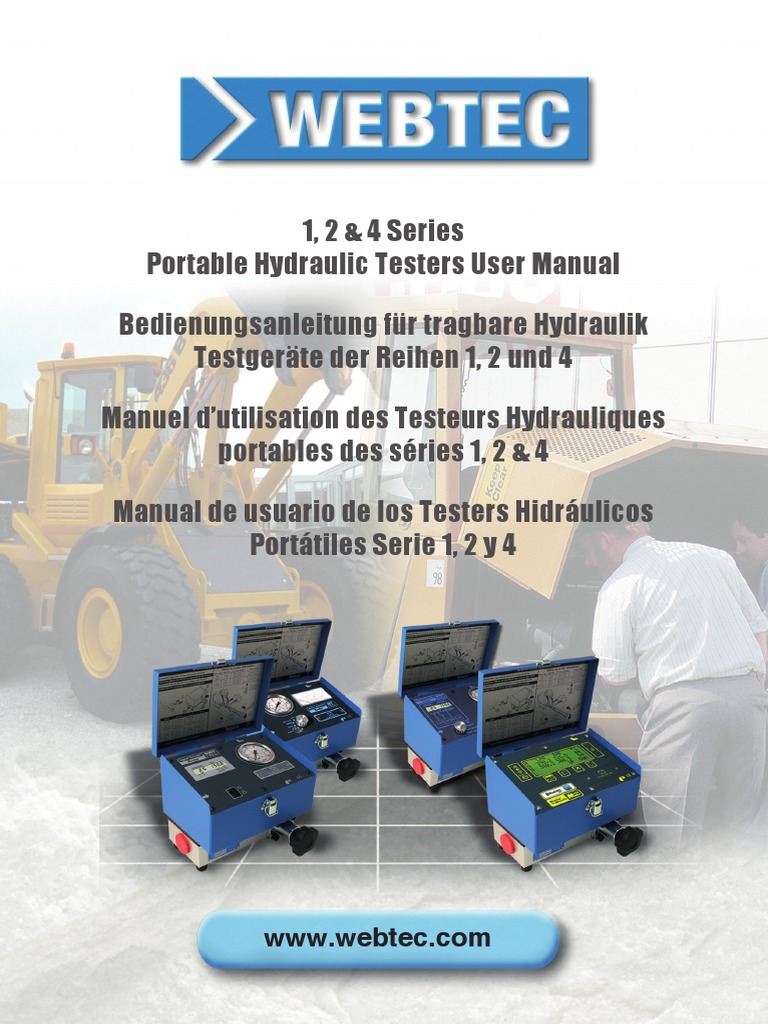 Webtec Hydraulic Tester Manual | PDF | Valve | Ios