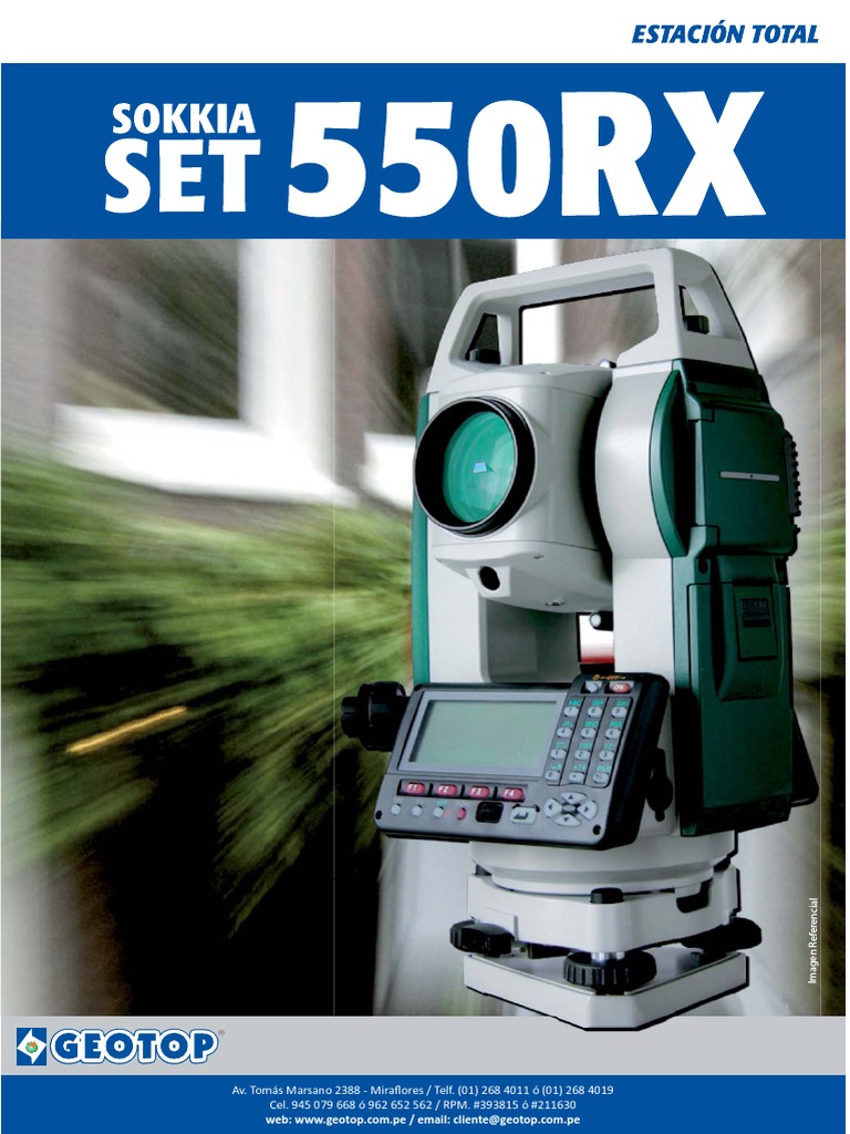 Estación Total SOKKIA SET550RX | PDF