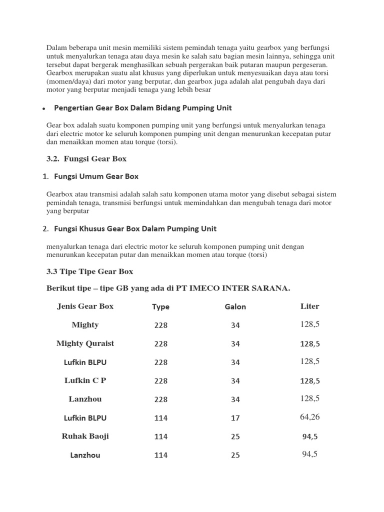 Pengertian Gear Box | PDF