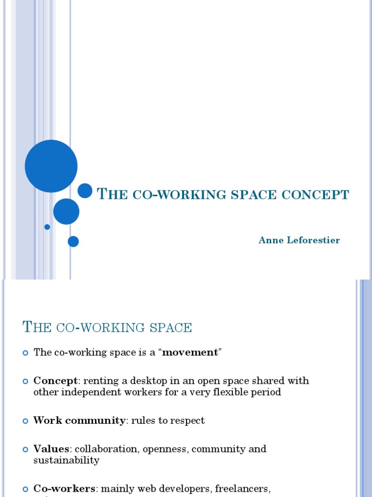 Co-Working Space Concept Overview | PDF | Business
