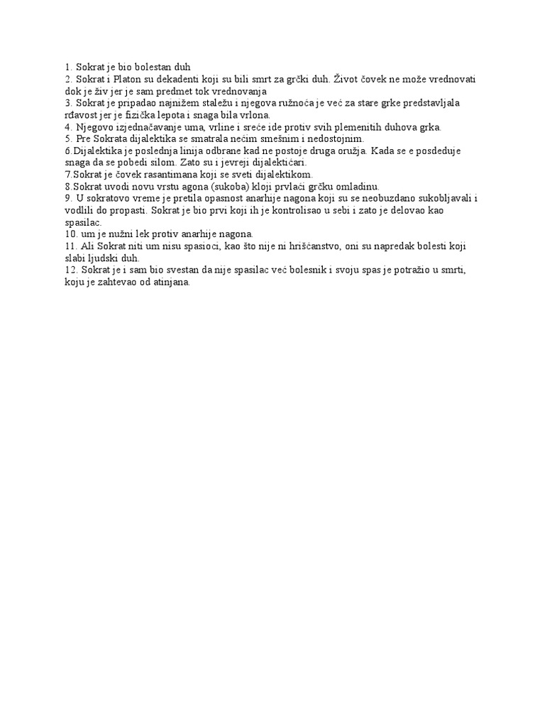 Sumrak Idola - Sokratov Problem | PDF