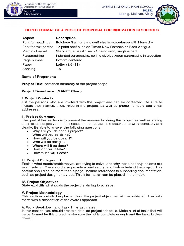 Deped Project Innovation Guidelines | PDF | Goal | Paragraph