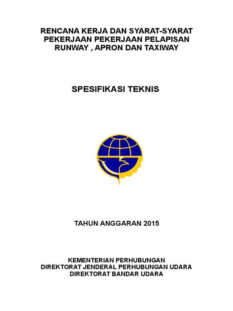 Spesifikasi Overlay Runway | PDF