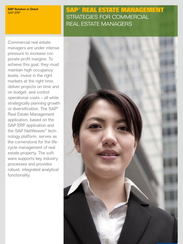 SAP Real Estate Management | Download Free PDF | Lease | Property ...
