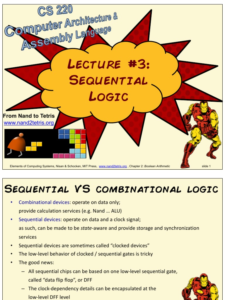 Lecture 03 - Sequential Logic (FULL) | PDF | Random Access Memory | Bit