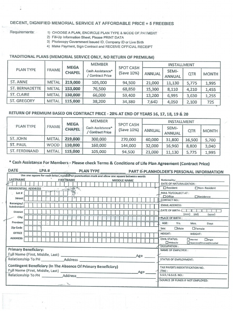ST Peter Application Form | PDF