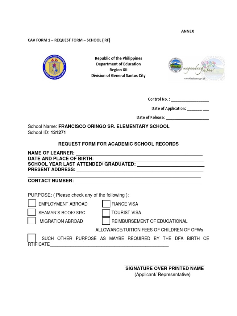Cav Forms | PDF | Government