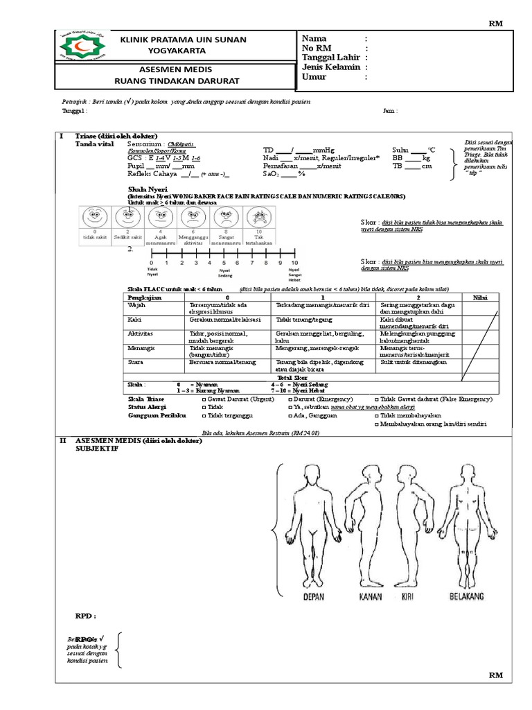 Form Tindakan Medis | PDF