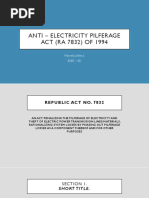Anti-Electricity Pilferage Act (RA 7832) of 1994 | PDF | Insulator ...