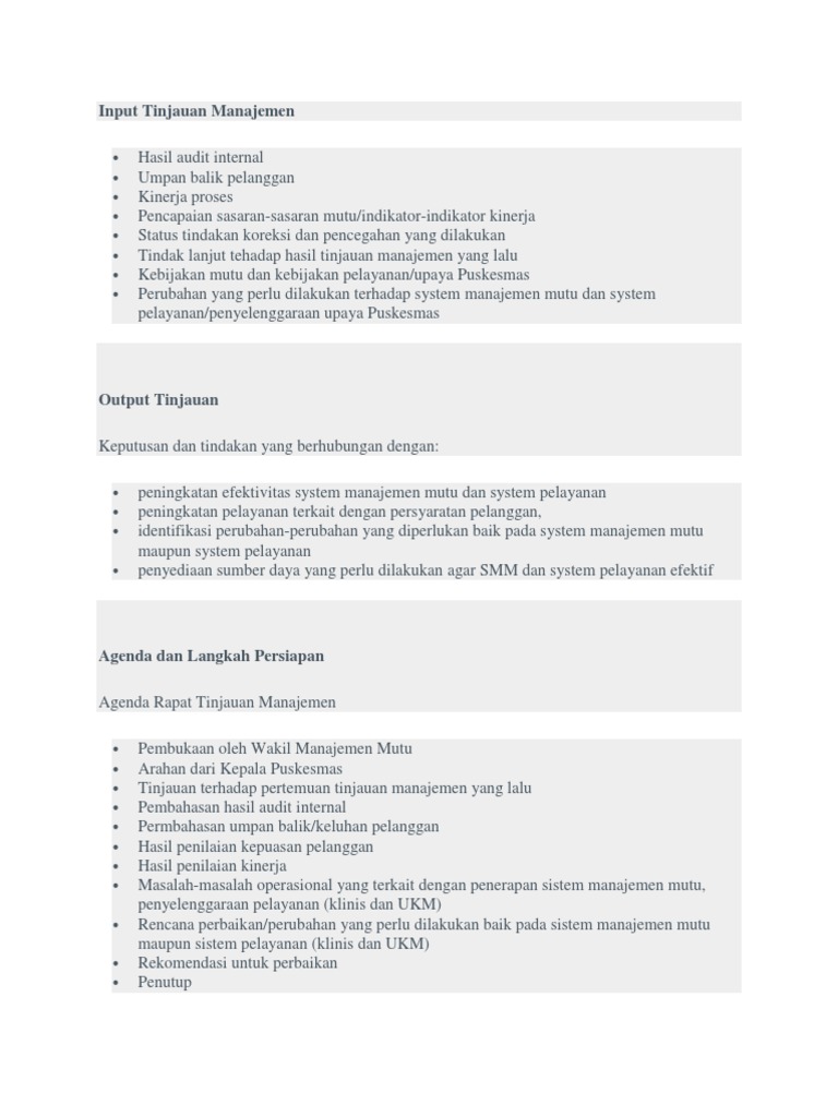 Input Output Tinjauan Manajemen | PDF