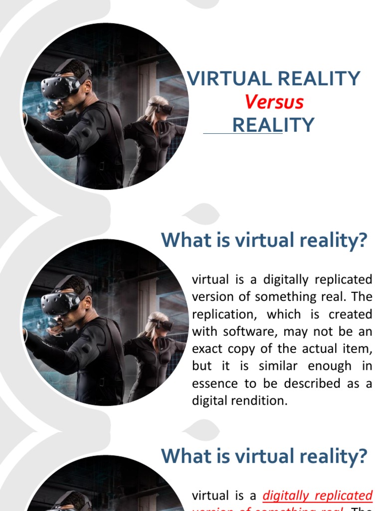 Virtual Vs Reality | PDF | Reality | Social Media