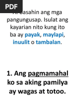 Kaukulan NG Pangngalan 6 Worksheet 3 | PDF