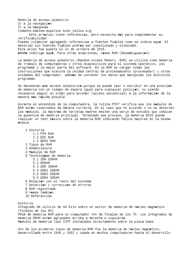 Ram Wiki | PDF | Memoria de acceso aleatorio | Datos de computadora